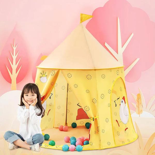 ■品名：キッズテントハウス■材質：ポリエステル+強化プラスチック■タイプ：全3タイプ■サイズ（約）：120*116cm■重量（約）：1.2kgsanwa fashionのキーワード：キッズテントハウス ボールハウス 子供用テントハウス　収納...