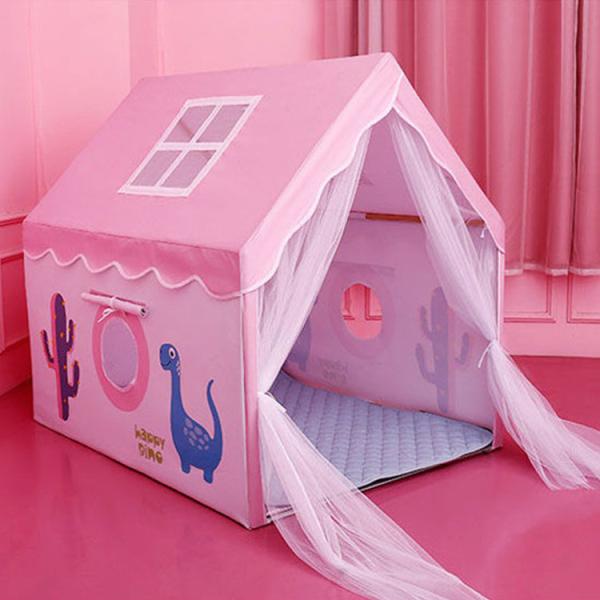 ■品名：キッズテントハウス■材質：ポリエステル+チュール+天然木■タイプ：全2タイプ■サイズ（約）：118*100*126cm■重量（約）：3.8kgsanwa fashionのキーワード：キッズテントハウス ボールハウス 子供用テントハウ...
