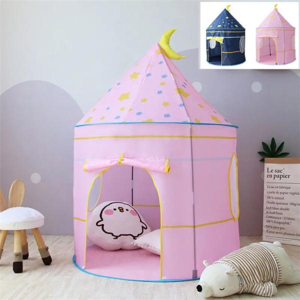 ■品名：キッズテントハウス■材質：ポリエステル+強化プラスチック■タイプ：全4タイプ■サイズ（約）：135*105*105cm■重量（約）：0.75kgsanwa fashionのキーワード：キッズテントハウス ボールハウス 子供用テントハ...