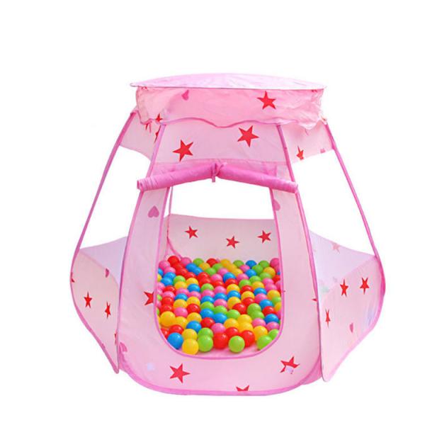 ■品名：キッズテントハウス■材質：ポリエステル+強化プラスチック■カラー：全2色■サイズ（約）：120*120*90cmsanwa fashionのキーワード：キッズテントハウス ボールハウス 子供用テントハウス　収納バッグ付き 室内 屋内...