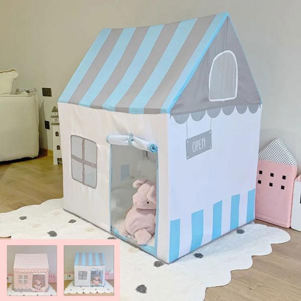 ■品名：キッズテントハウス■材質：ポリエステル+PVC■タイプ：全5タイプ■サイズ（約）：100*70*108cmsanwa fashionのキーワード：キッズテントハウス ボールハウス 子供用テントハウス　収納バッグ付き 室内 屋内 キッ...