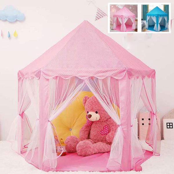 ■品名：キッズテントハウス■材質：ポリエステル+チュール+PVC■カラー：全2色■サイズ（約）：135*140cmsanwa fashionのキーワード：キッズテントハウス ボールハウス 子供用テントハウス　収納バッグ付き 室内 屋内 キッ...