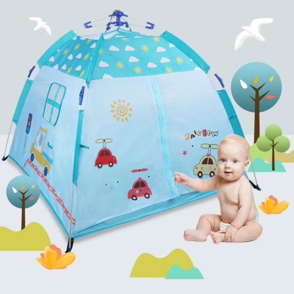 ■品名：キッズテントハウス■材質：オックスフォード+強化プラスチック■タイプ：全4タイプ■サイズ（約）：120*120*110cmsanwa fashionのキーワード：キッズテントハウス ボールハウス 子供用テントハウス　収納バッグ付き ...