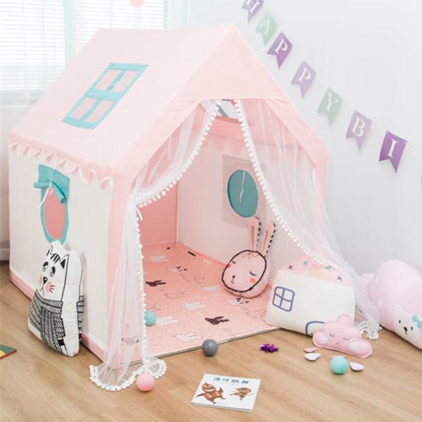 ■品名：キッズテントハウス■材質：ポリエステル+PVC■タイプ：全6タイプ■サイズ（約）：135*105*125cmsanwa fashionのキーワード：キッズテントハウス ボールハウス 子供用テントハウス　収納バッグ付き 室内 屋内 キ...