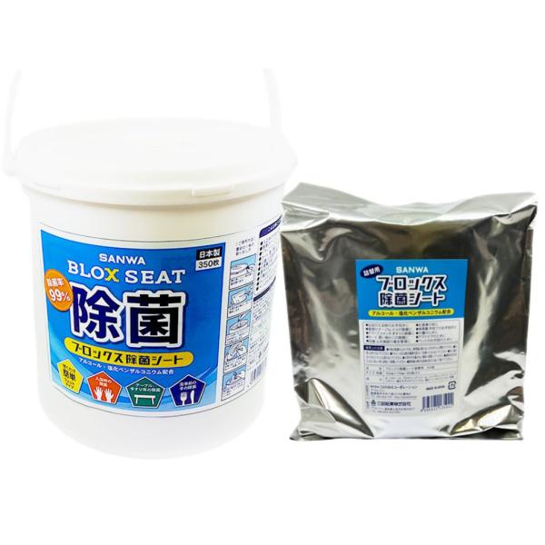 ホールエントランスや、風除室などの出入口付近に。お店の感染対策予防として備えて役立つ大容量除菌シートです。・アルコール配合の除菌シート・塩化ベンザルコニウム0.05％配合※物品（ドアノブ、スイッチ、テーブル、イス、床、壁等）に対し、塩化ベン...