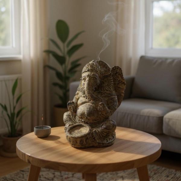 このガネーシャの石像は、あなたのインテリアに神聖な魅力と温かいエネルギーをもたらす素晴らしいアイテムです。ヒンドゥー教の神様であるガネーシャは、知恵と繁栄の象徴として、多くの人々に敬愛されています。リビングや瞑想スペース、玄関に飾ることで、...