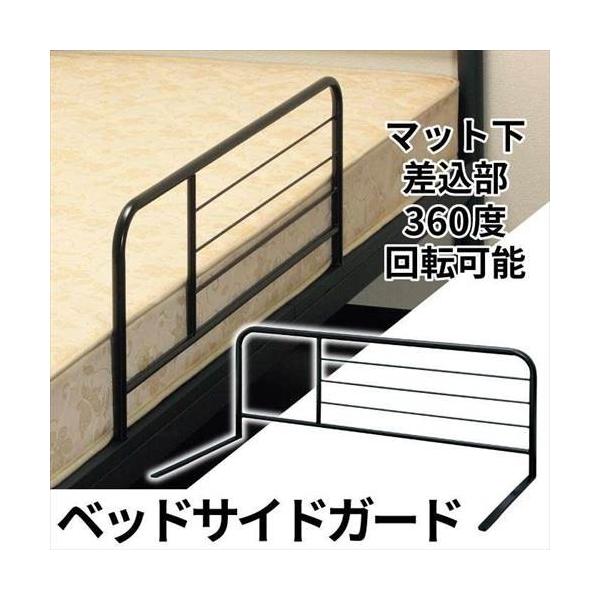 ○マット下差込部が360度回転式なので、ベッドの両側で使用できます。【仕様】■サイズ：約幅895×奥行450×高さ340mm■カラー：ブラック■仕様：[フレーム]スチール(φ19.1mm)、粉体塗装■組立区分：完成品