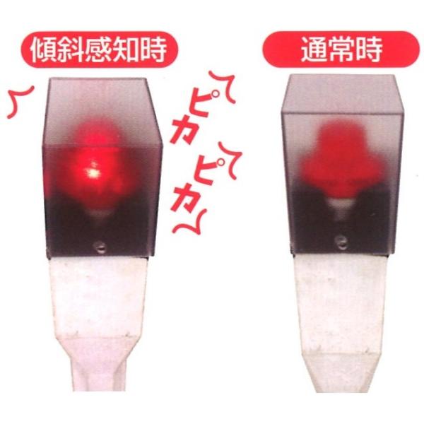 【発売日：2021年09月21日】製造：株式会社リプロ（岡山県）頭部サイズ：90mm×90mm自宅や職場など身近な土砂が流出したり、斜面が崩れたりする危険を感じる場所へ簡単に1本から設置することが出来、杭が傾くと頭部が光るのでいち早く危険を...