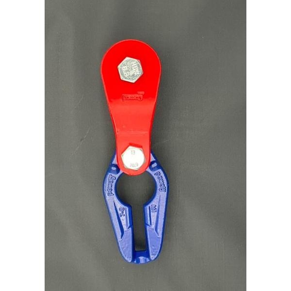 【発売日：2023年04月03日】エンジンウィンチ使用に適した小ぶりの滑車です。全長　14.5cm重さ　1.25kgウィンチ張力　3ｔ認可された最大耐荷重　6ｔ最大ロープ径　10mm