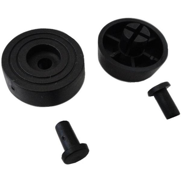 差込式プラスチック足　ケース側穴の直径φ10.0.mm　円の直径φ28.0mm　高さ8mm　ケース用プラスチック足　12個入　＜2zi-012＞
