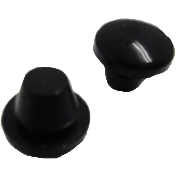 ゴム足・ケース用ゴム足＜黒・丸　直径φ10mm 穴6mm　高さ10mm　まるみあり＞12個＜2zi-027＞類似2zi-025　直径φ13mm 穴6.5mm　高さ10mm2zi-026　直径φ8mm 穴4mm　高さ7mm2zi-027　直径...