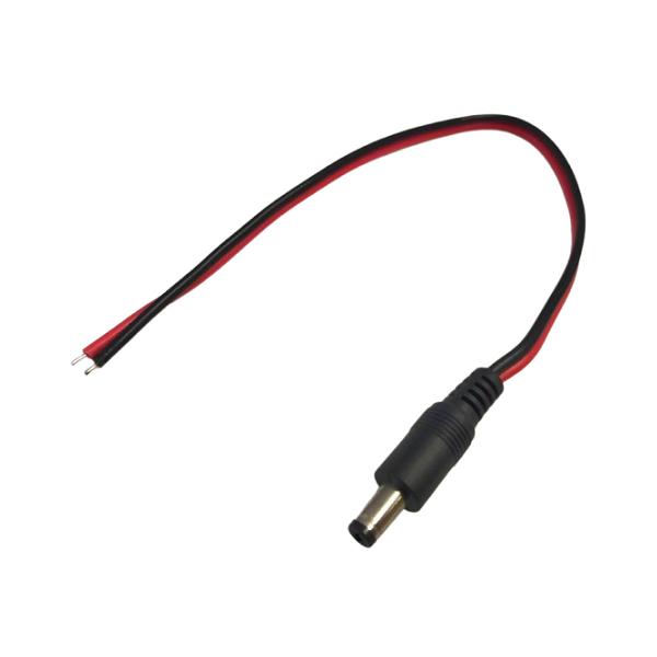 DCプラグコード　DCアダプタ　オス　φ5.5mm　φ2.3mm（大きい）　約250mm　1個入　＜con-709＞入数1