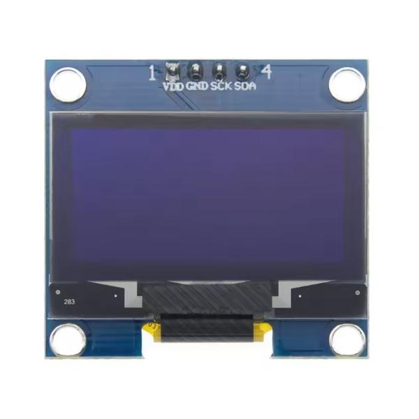 128x64　1.54インチ　oledディスプレイモジュール　バックライト　青　4ピン　iic　i2c接続　1個入　＜kit-189 ＞４ピンのコネクタが接続されているものと　されていないものがございます。予めご了承ください。