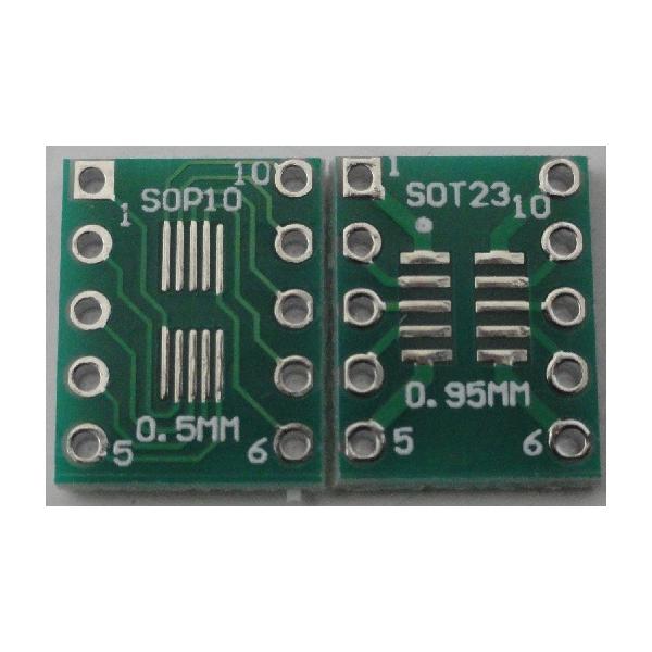 2.54mm変換基板写真では裏面、表面の両方撮影1枚の価格pcb-100　　TQFP32〜100 0.5mm、TQFP32〜100　0.8101　　QFN32　0.5mm、QFN40　0.5102　　SOP4〜28　1.27mm、SSOP〜...