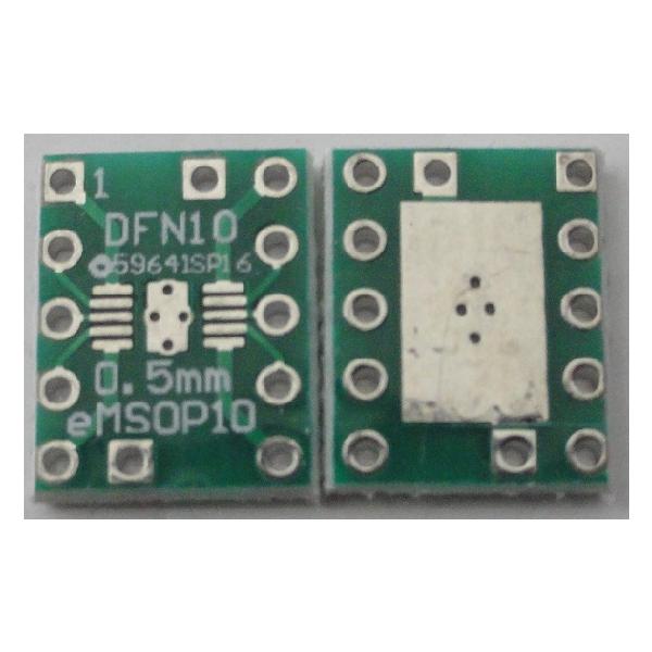 2.54mm変換基板写真では裏面、表面の両方撮影1枚の価格pcb-100　　TQFP32〜100 0.5mm、TQFP32〜100　0.8101　　QFN32　0.5mm、QFN40　0.5102　　SOP4〜28　1.27mm、SSOP〜...