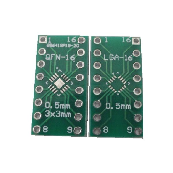 2.54mmピッチの基板に取り付け可能な変換基板写真では裏面、表面の両方撮影販売は1枚pcb-100　　TQFP 32〜100ピン0.5mmピッチ、裏面TQFP 32〜100ピン0.8mmピッチ101　　QFN　32ピン0.5mmピッチ、裏...