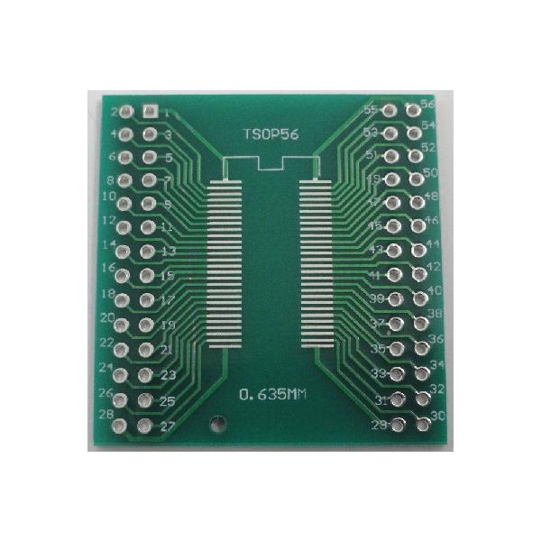 2.54mm変換基板写真では裏面、表面の両方撮影1枚の価格pcb-100　　TQFP 32〜100 0.5mm、TQFP 32〜100 0.8mm101　　QFN　32 0.5mm、QFN　40 0.5mm102　　SOP　4〜28 1.2...