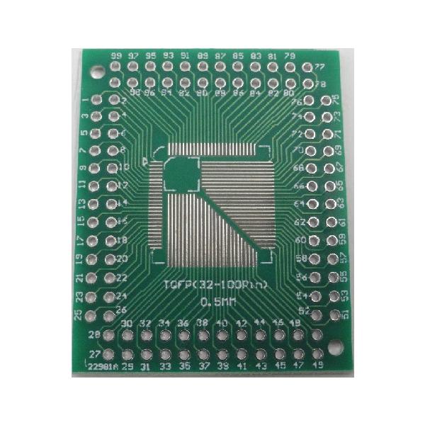 2.54mm変換基板写真では裏面、表面の両方撮影1枚の価格pcb-100　　TQFP 32〜100 0.5mm、TQFP 32〜100 0.8mm101　　QFN　32 0.5mm、QFN　40 0.5mm102　　SOP　4〜28 1.2...