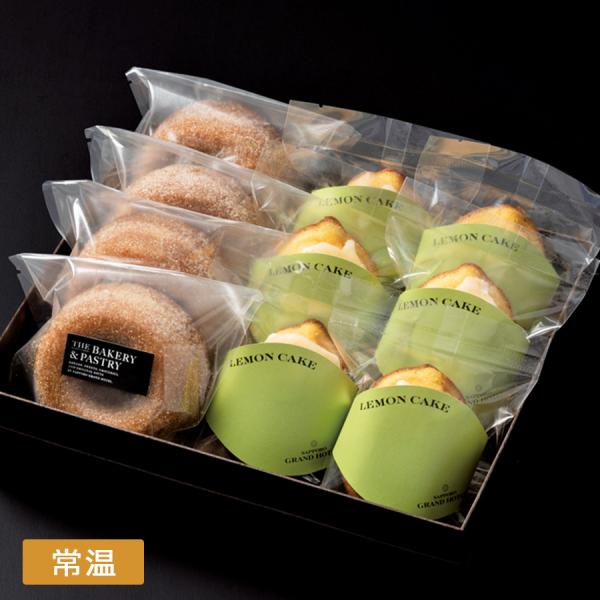 レモンの清々しい香りに、シナモンの優しい余韻を添えて。贈り物にふさわしいセットです。＜商品内容＞レモンケーキ（常温タイプ）　6個シナモンドーナツ　4個　計10個入＜賞味期限＞　製造日より20日＜特定原材料8品目＞　小麦・卵・乳成分＜保存方法...