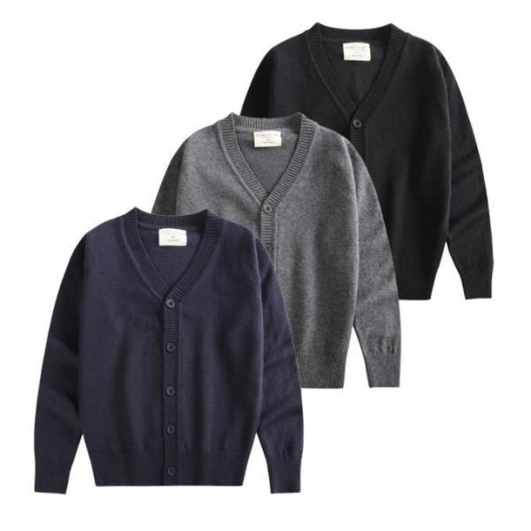 生産地：中国★素材：ニット★透け感なし★サイズ（cm）：100：着丈41　バスト32*2　袖丈34　肩幅26110：着丈44　バスト34*2　袖丈38　肩幅28120：着丈47　バスト36*2　袖丈42　肩幅30130：着丈50　バスト38...