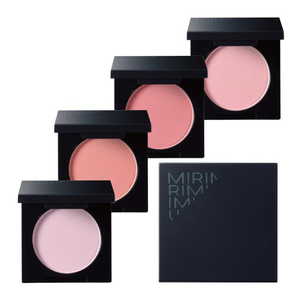 微細なパウダーが肌にふわっと密着し、血色感を演出。優しく色づき濃淡調整もしやすい使い心地です。MIRIMU パウダーチーク 4色展開 ピュア肌 血色感 ミリム  (メール便対象品)