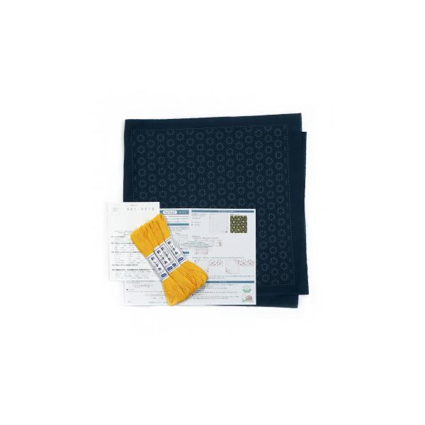 初級者向けの刺し子キット。ふっくらと仕上がります。