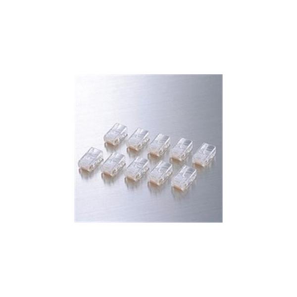 【商品名】 （まとめ）エレコム ELECOM RJ45コネクタ LD-6RJ45T10 10個 【×3セット】 【ジャンル・特徴】 PC/パソコン接続用品 LAN用品 事務用品 業務用お得セット [ LD-6RJ45T10 ]