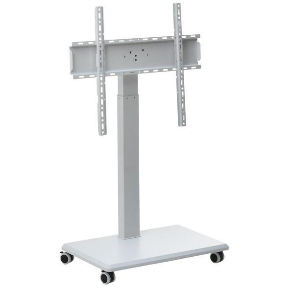 【商品名】 昇降ハンドル付きテレビスタンド 【ホワイト】 組立品 【ジャンル・特徴】 テレビを設置したまま、ハンドルを回すだけで高さ調整可 [ ONTV0364KIWHT ]