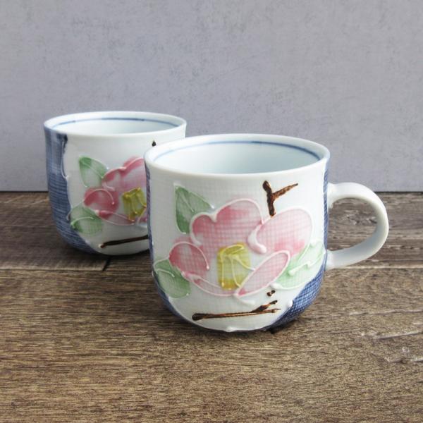 【商品名】一珍 ピンクの椿 マグカップ【規格】アウトレット【サイズ】直径 約7.1cm（取っ手含む 約9.5cm）×高さ 約6.6cm【重量】約130g【容量】満水時 約200cc【素材】日本製陶磁器（美濃焼）　電子レンジ…OK　食器洗浄機...