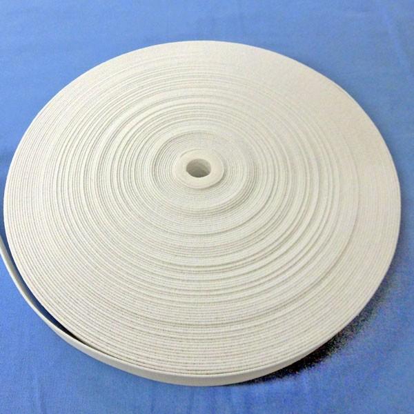 織ゴム（平ゴム）30mm巾  1巻（30m）上タック（一般品）織ゴム　産地特価品です♪衣料用（ウエスト、袖口）ハンドメイドなどに最適です。【上タック】ポリエステル糸と天然ゴム使用で織られたしっかりとした織ゴム（平ゴム）です。*ゆうパケット便...