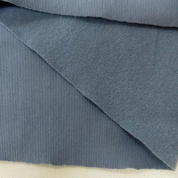 裏起毛ハイテンション2WAYニット（82-6814）無地（ブルーグレー）素材：ナイロン91%  pu9%生地巾：155cmMADEinJAPANネコポス便（送料250円）数量1（50cm）のみ可能です〜暖か裏起毛ハイテンションニット〜程よい...
