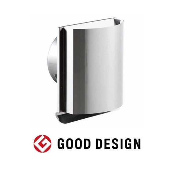 【サイズ】　呼び径：φ100ｍｍ　横幅：140mm　縦幅：144mm　奥行（出幅）：57mm【カラー】　クリア【材質】　フード：SUS304(t0.5)　ガラリ：SUS304(t0.5)　パイプガイド：NSSC180(t0.5)　雨除け板：...