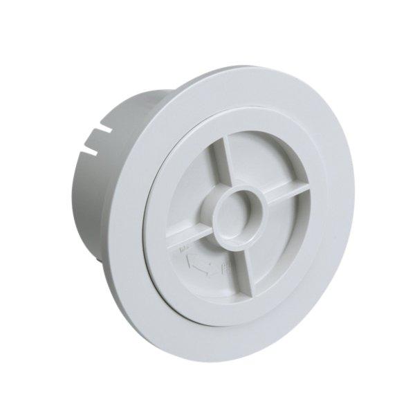 【サイズ】　横幅：115.5mm　縦幅：115.5mm　呼び径：φ75【材質】　本体・フタ：ABS製樹脂【色】　オフホワイト（モニターの写り具合によって見え方に相違がある場合がございますので、ご了承ください。