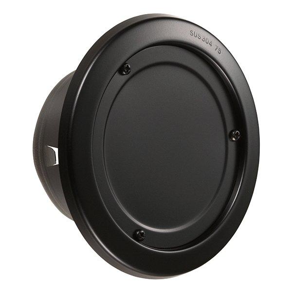 【サイズ】　横幅：115.5mm　縦幅：115.5mm　呼び径：φ75【材質】　本体：SUS304（t0.5）　フタ：SUS430J1L(ｔ0.5）　ビス：SUS304（ISOナベM3-3本）【色】　ブラック（モニターの写り具合によって見え...