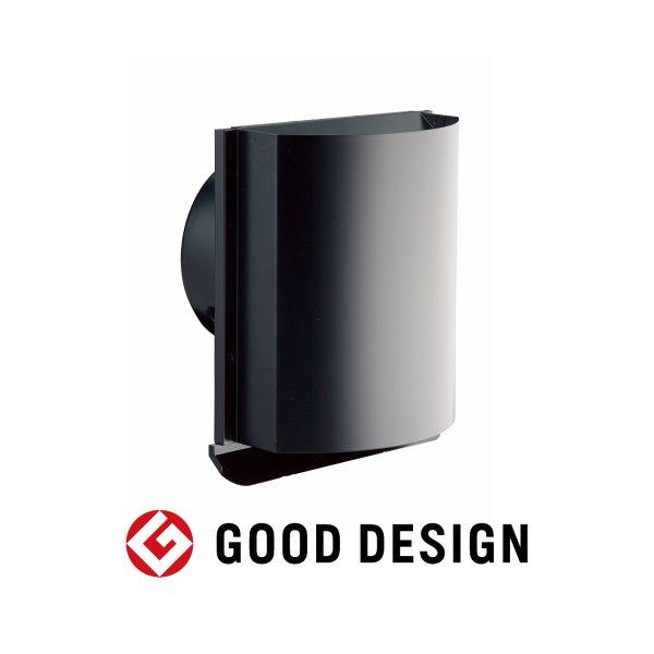 【サイズ】　呼び径：φ200ｍｍ　横幅：250mm　縦幅：258mm　奥行（出幅）：107mm【カラー】　ブラック色【材質】　フード：SUS304(t0.5)　ガラリ：SUS304(t0.5)　パイプガイド：SUS430J1L（t0.5）　...