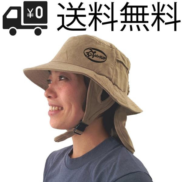 ビーチハット SUP / SUP サーフィン Bucket Hat パドルボード用の帽子    ツバの部分を若干硬めにし、サーフィン時に視界を妨げない。    後頭部分についたサイズ調整ベルクロ。頭部に施されたメッシュ機能。    素材 ポ...