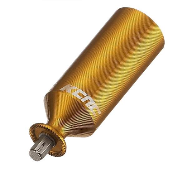 ライトアダプター　クイックリリース/スルーアクスル兼用対応：6mmの六角穴を持つスルーアクスル材質：6061アルミニウム合金全長：70mm（取り付け部の突起を除く）直径：25.4mm参考重量：26g●6mmの六角穴を持つスルーアクスルに装着...