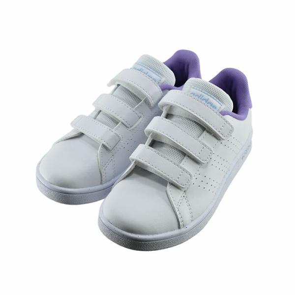 送料込み アディダス adidas ADVANCOURT CF C アドバンコート CF C (FTWWHT/FTWWHT/VUOFUS) H06210 スニーカー キッズ ジュニア 子供 男の子 女の子 フットウェアホワイト/バイオレット...
