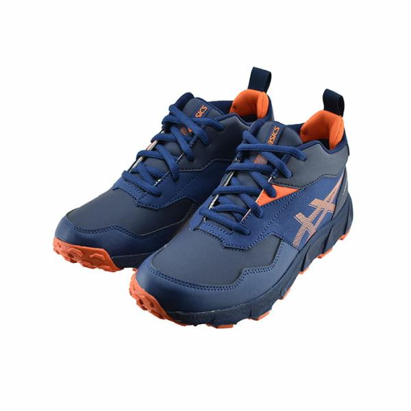 送料込み アシックス asics LAZERBEAM WI レーザービーム WI (NAVY BLUE/ORANGE) 1154A187 男の子 女の子 キッズ ネイビーブルー/オレンジ 子供 キッズ シューズ 靴 96ハイカット ミッドカ...