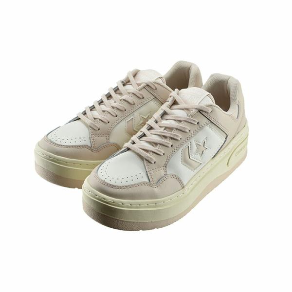 【送料無料】 オックス ローカット 厚底 チャンキー プラットフォーム ダット ウェッジ コンバース CONVERSE WEAPON PLTS OX ウエポン PLTS OX (PNK.BEG) 34201971 スニーカー ピンクベージュ...