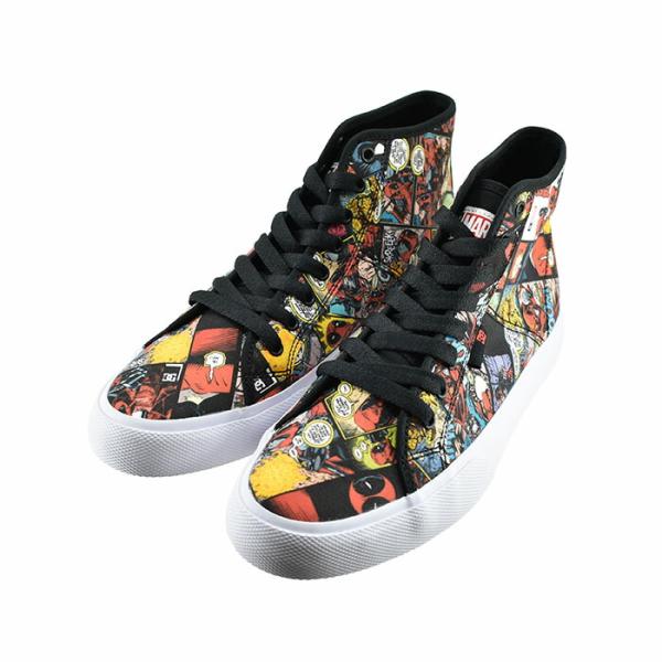 【送料無料】 ハイカット DEADPOOL MARVEL COMICS マーベルコミック アメコミ DCスニーカー 20% OFF SALE ディーシー DC DP MANUAL HI デッドプール マニュアル ハイ (BLACK MULT...