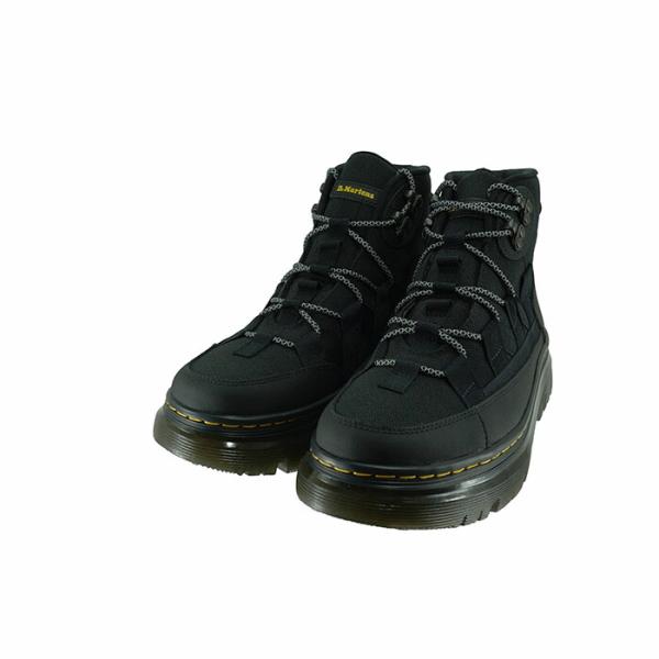 【送料無料】 レースアップ 編み上げ レザー 厚底 ボリュームソール ドクターマーチン Dr.Martins BOURY 8 タイ ブーツ (ブラック(25cm〜)) 27831001 ブーツ メンズ ユニセックス 黒 クロ 35 シューズ 靴