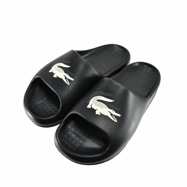 送料込み ラコステ LACOSTE CROCO 2.0 EVO 123 1 CMA クロコ 2.0 EVO 123 1 CMA (BLK/OFF WHT) 45CMA0005 サンダル メンズ ブラック/オフホワイト 黒 クロ 45 シュー...