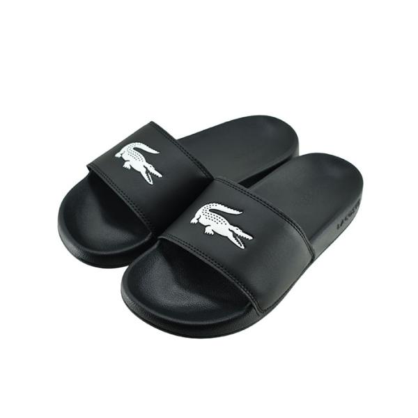 送料込み ラコステ LACOSTE SERVE SLIDE 0.0 1251 CFA サーブ スライド 0.0 1251 CFA (BLK/WHT) 49CFA0042 サンダル ブラック/ホワイト レディース シューズ 靴 37スライドサ...