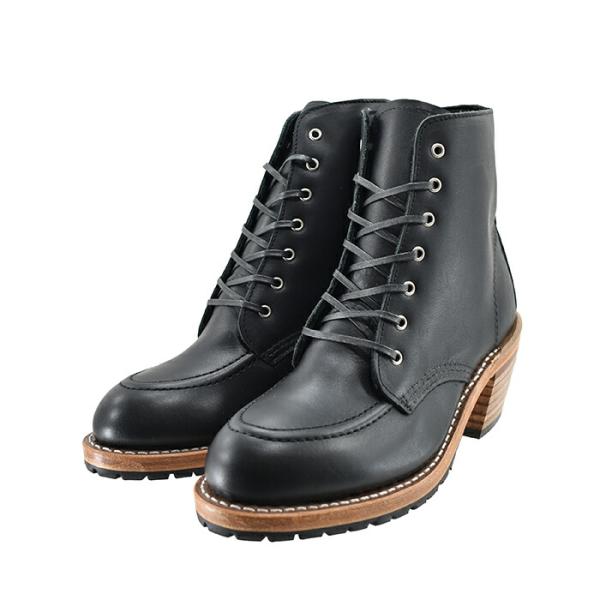 取り寄せ可 レッドウィング RED WING MODERN W CLARA モダン クララ ショートブーツ 編上げ 編み上げ レースアップ ワイズB 本革 ヒール 黒 クロ 82 (ブラック(取寄せ)) 3405 ブーツ レディース シュー...