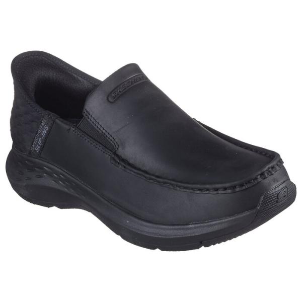 スケッチャーズ SKECHERS PARSON-OSWIN パーソン オズウィン (BLACK) 204866WW スニーカー ブラック メンズ シューズ 靴 77Slip-ins スリップインズ ハンズフリー 手を使わない 5E相当 幅広...