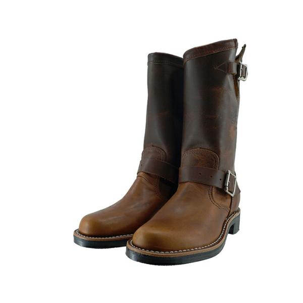 【送料無料】 ENGINNER BOOT 本革 レザー CHIPPEWA チペワ Women's 11inch Original Engineer 11インチオリジナル プレーントゥ・エンジニアーブーツ (TAN RENEGADE) 190...