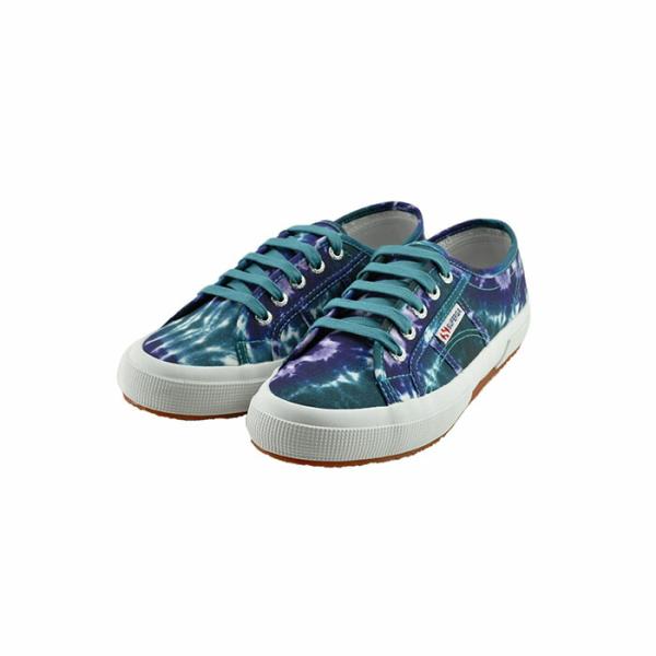 送料無料 8% OFF SALE SUPERGA スニーカー スペルガ SUPERGA 2750 FANTASY COTU ファンタジー タイダイ マルチ ローカット キャンバス カジュアル 通学・通勤 グリーン エメラルド マルチカラー ...