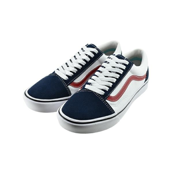 送料無料 VANS スニーカー ボーダー スケーター スケートボード 18%OFF SALE ヴァンズ VANS COMFYCUSH OLD SKOOL コンフィクッシュ オールドスクール （トリコ トーン）ドレスブルー/ホワイト 23 (...