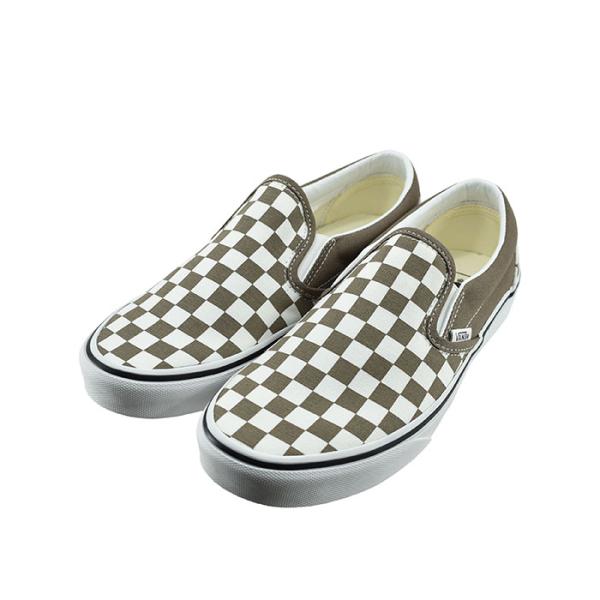 送料込み ヴァンズ VANS CLASSIC SLIP-ON クラシック スリッポン (COLOR THEORY CHECKERBOARD/WALNUT(〜24.5cm)) VN000BVZ スニーカー ユニセックス カラーセオリー チェッ...
